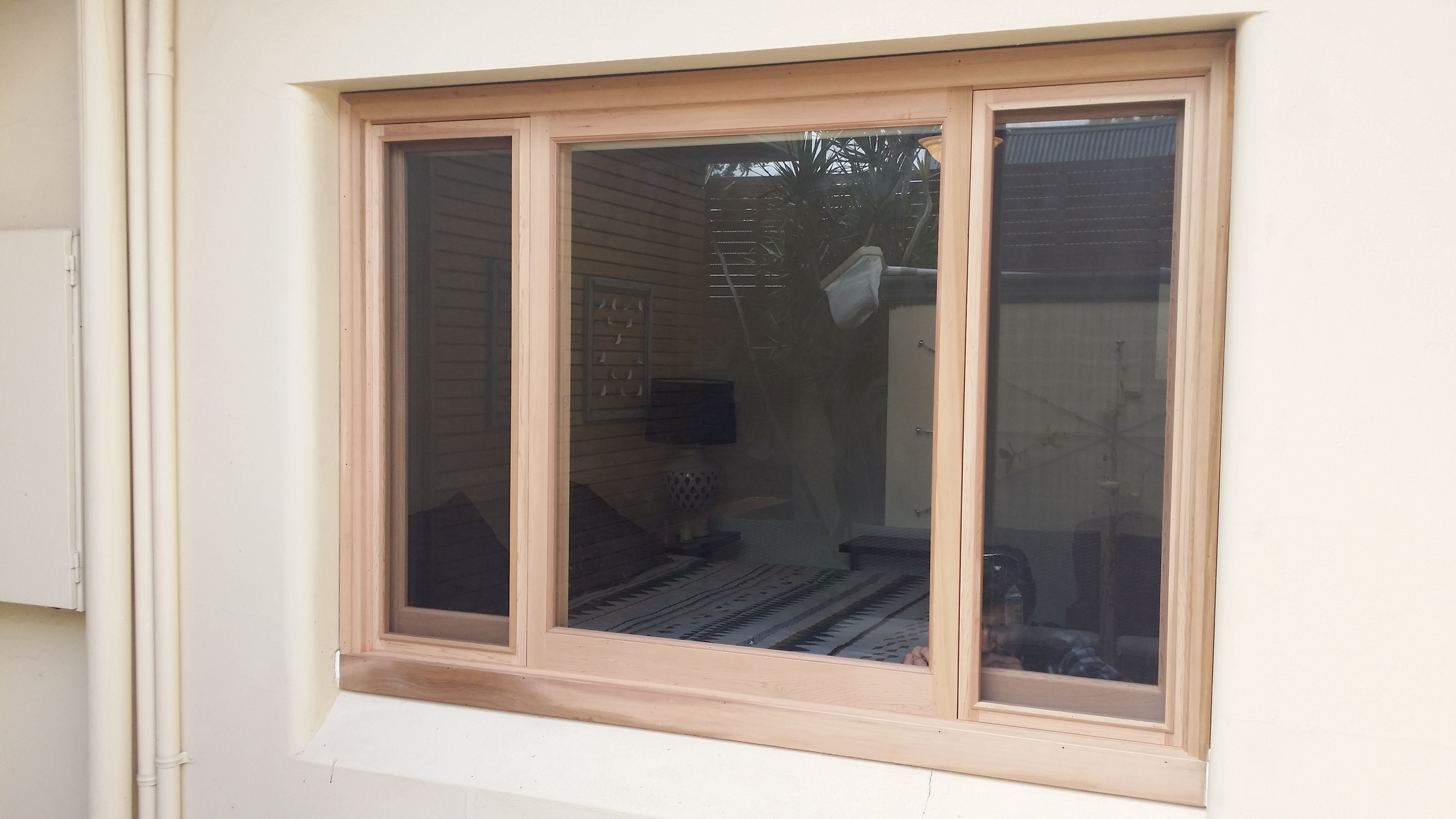 Cedar double slider window – THE WINDOW MAN