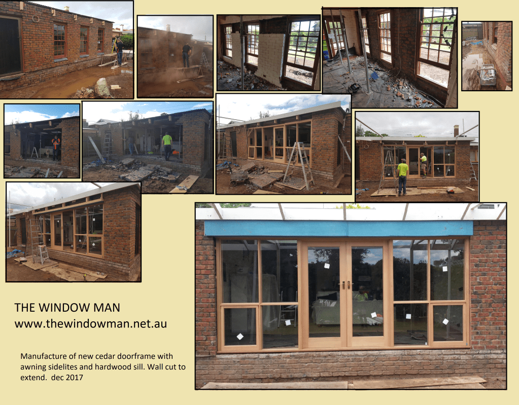 Wall cut, and window install – THE WINDOW MAN