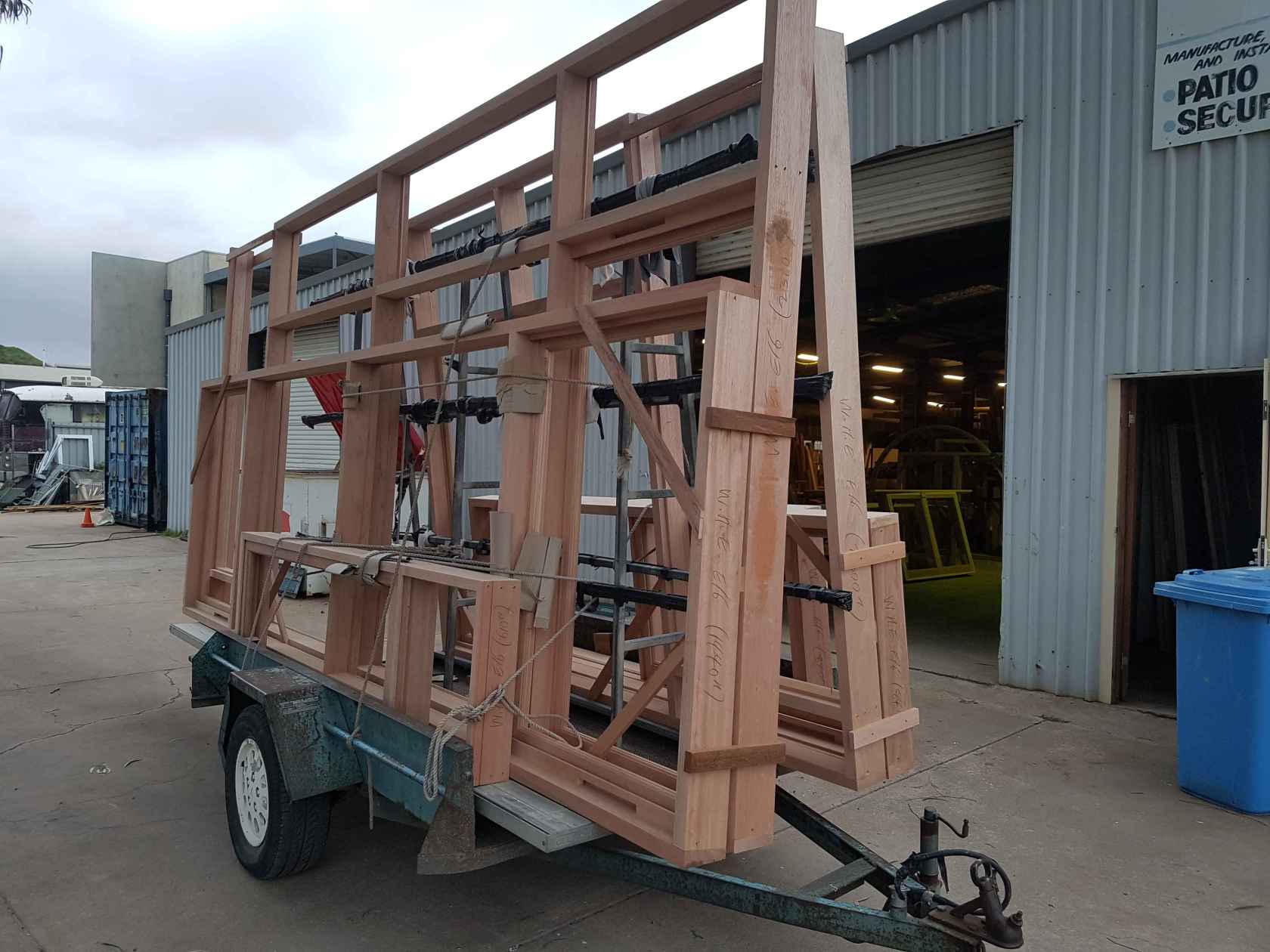 Ready for delivery – meranti frames – THE WINDOW MAN